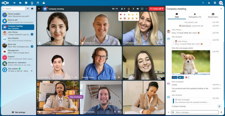 Nextcloud Talkの紹介とOSS版Talk HBPのインストール | Nextcloud日本公式サイト